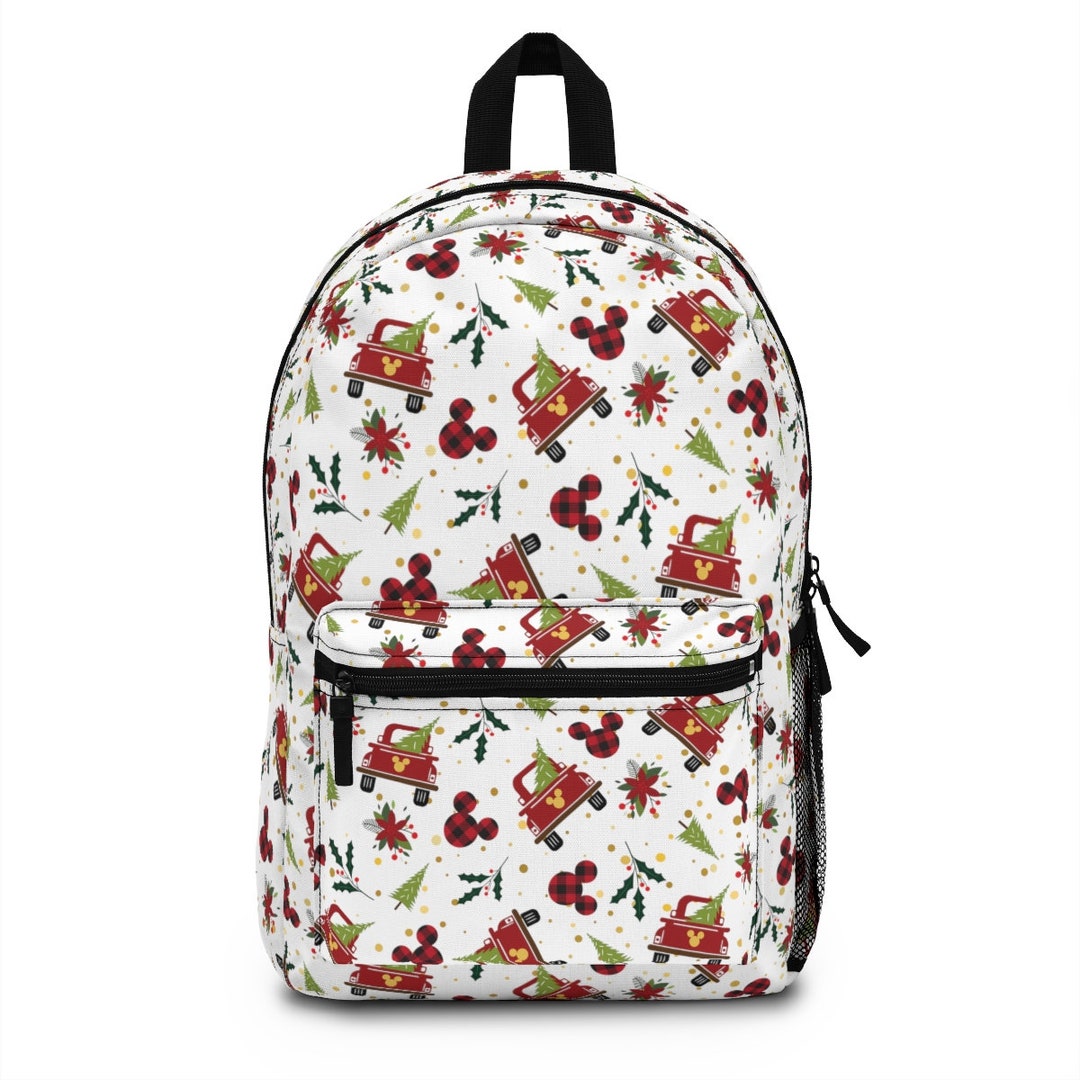 Disney Christmas Trees Backpack, Hidden Mickey Bag, Disney School Bag ...