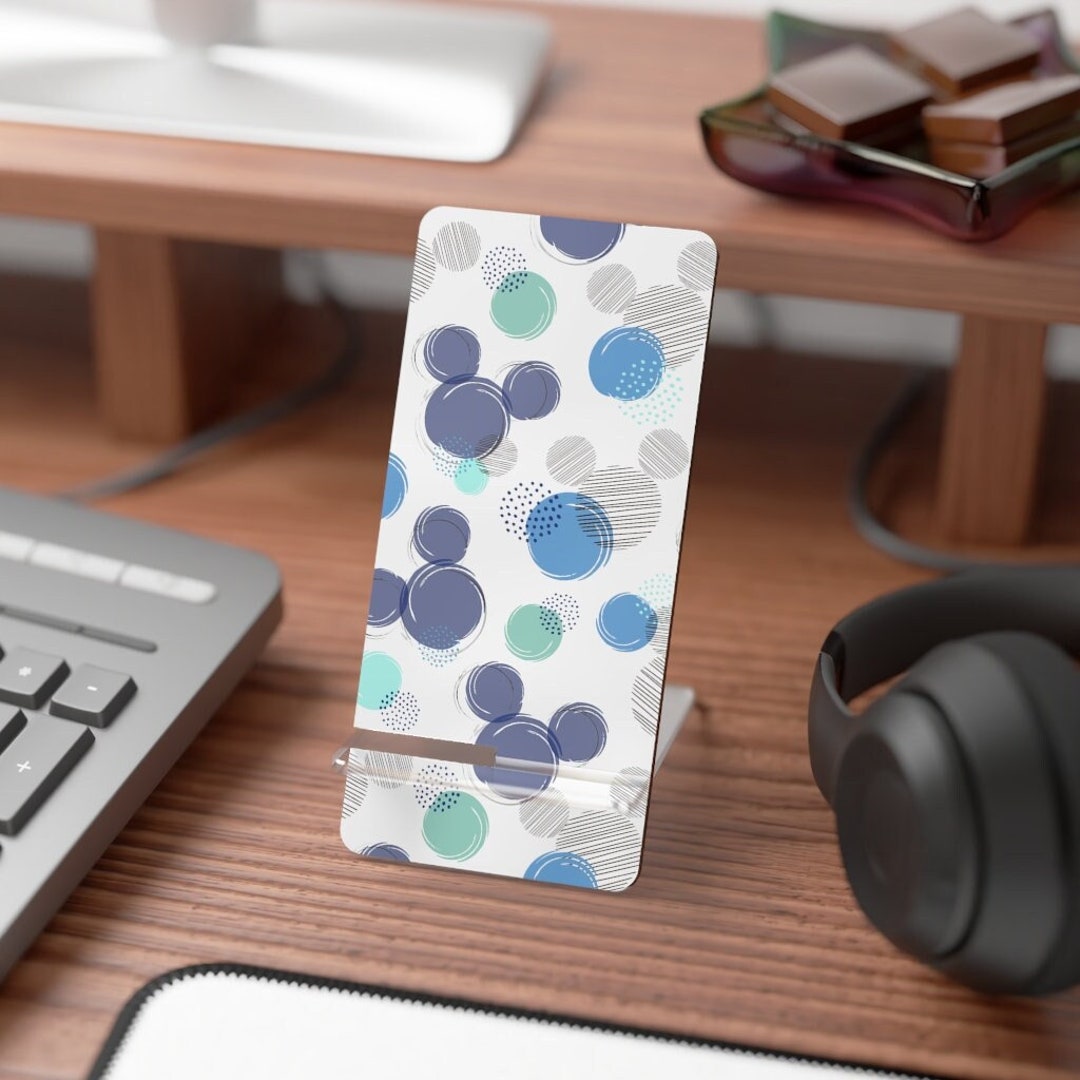 Blue Polka Dots Smartphone Display Stand, Disney Cell Phone Holder ...