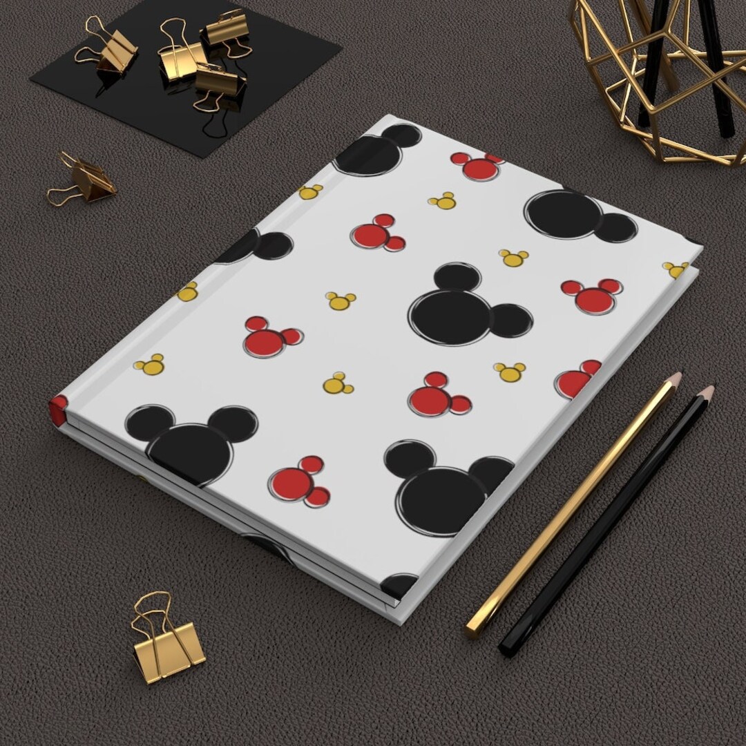 Disneyland Journal, Mickey Mouse Hard Cover Notebook, Disney Office ...