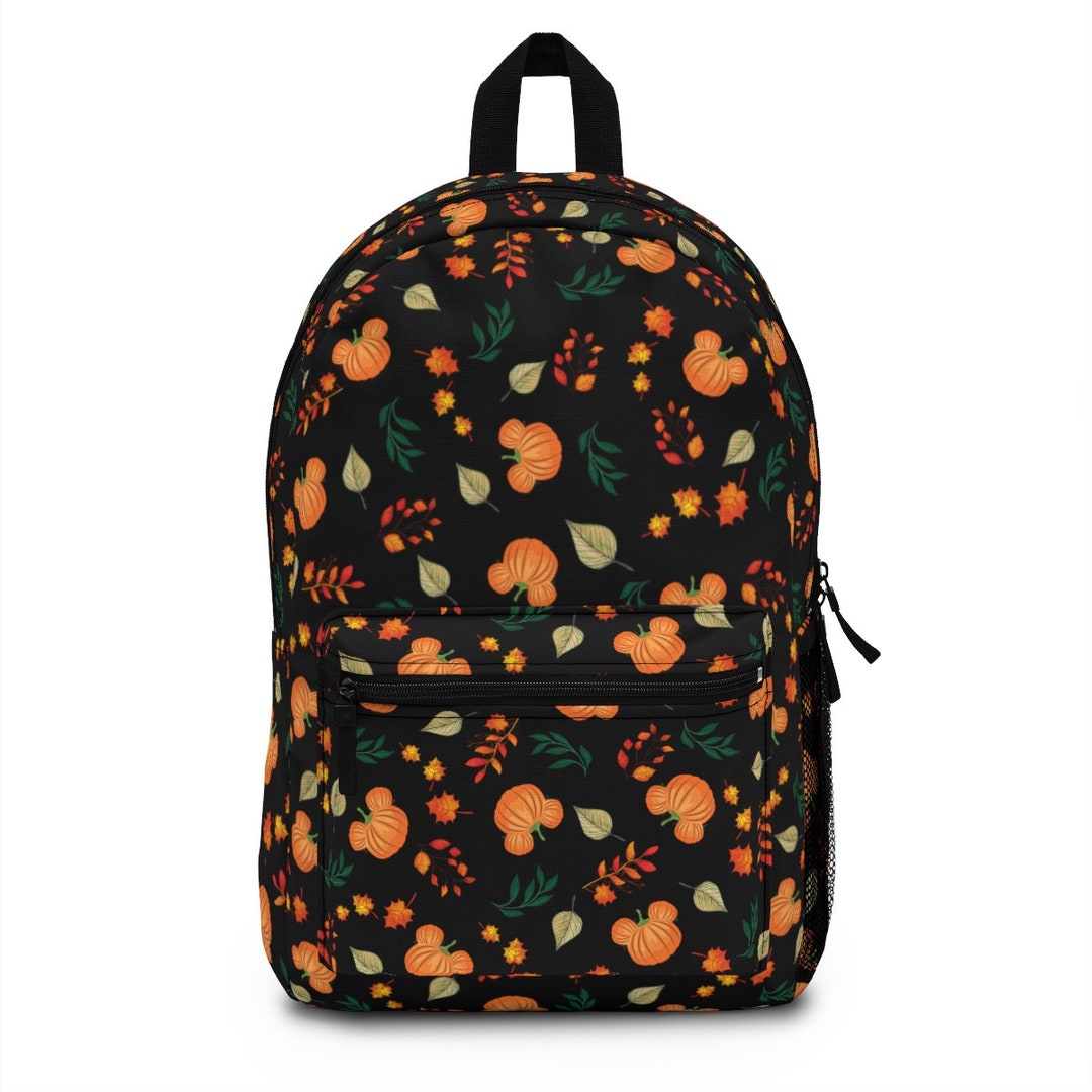 Disney Pumpkin Backpack, Hidden Mickey Bag, Disney School Bag, Disney ...