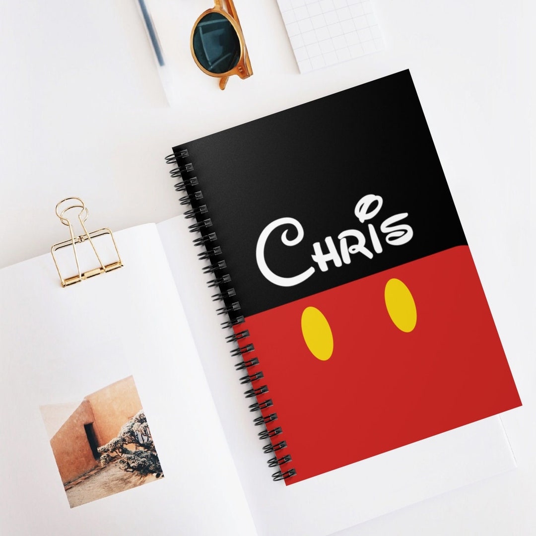 Personalized Mickey Mouse Notebook, Minnie Mouse Notebook, Disney ...