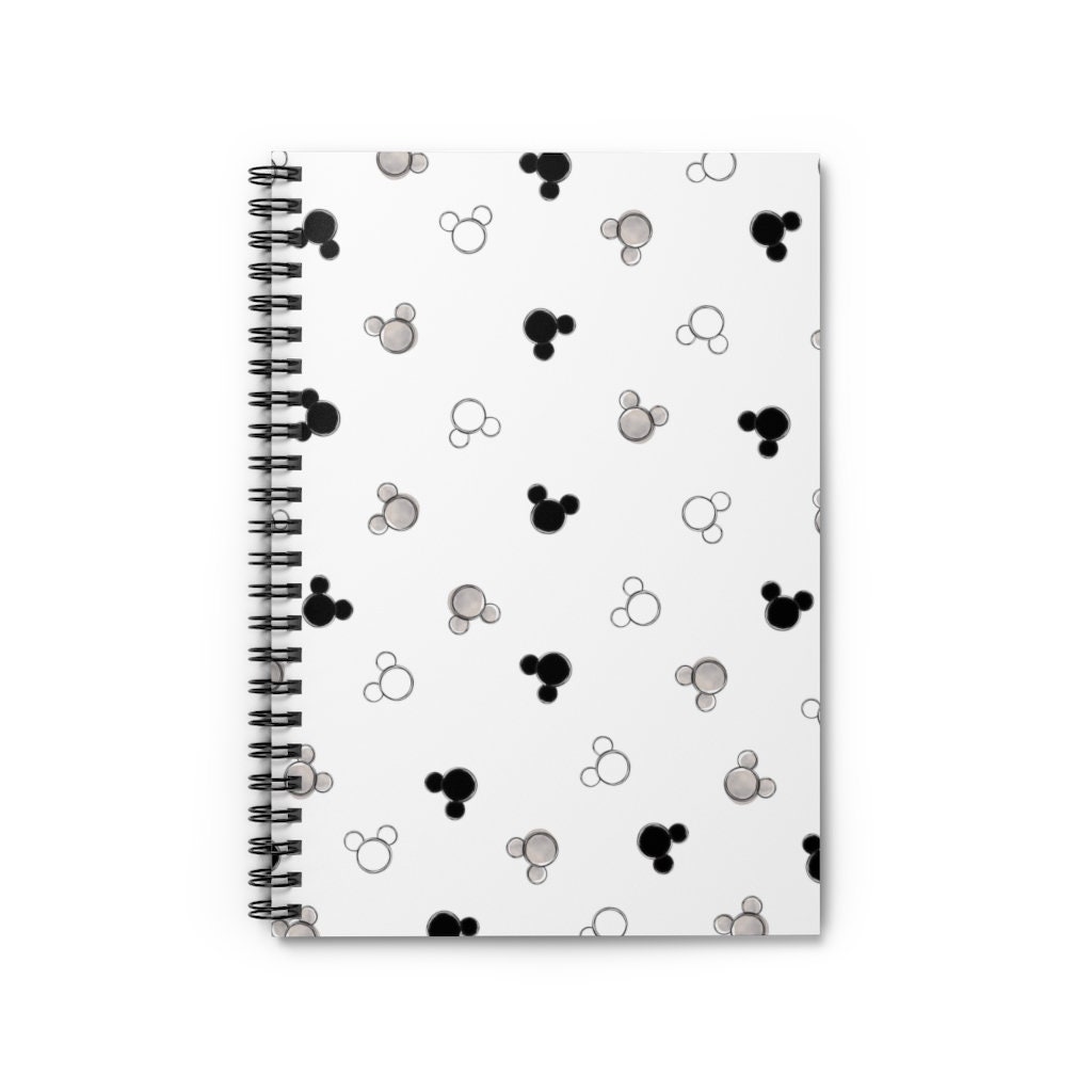 Mickey Monochrome Notebook Mickey Mouse Notebook Disney - Etsy