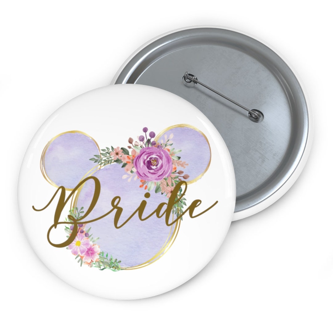 Disney Bachelorette Pin Button, Purple Minnie Pin Badge, Mickey Pin ...