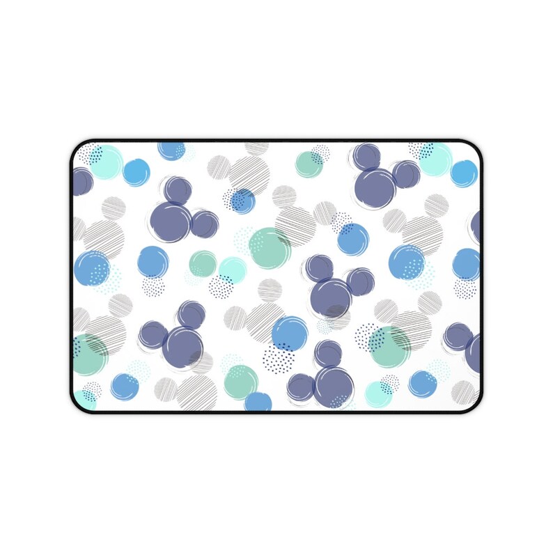 Disney Blue Polka Dots Desk Mat Disney Office Decor Disney | Etsy