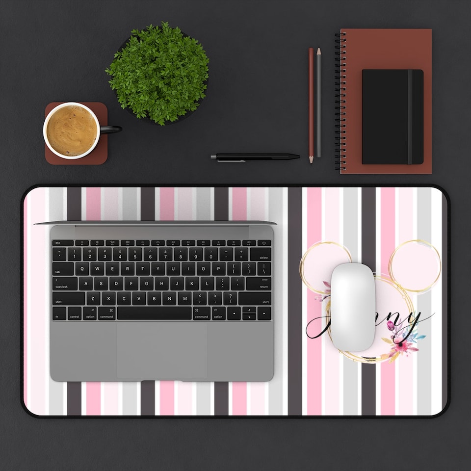 Stripe Disney Desk Mat, Disney Office Decor, Disney Mouse Pad sold by ...