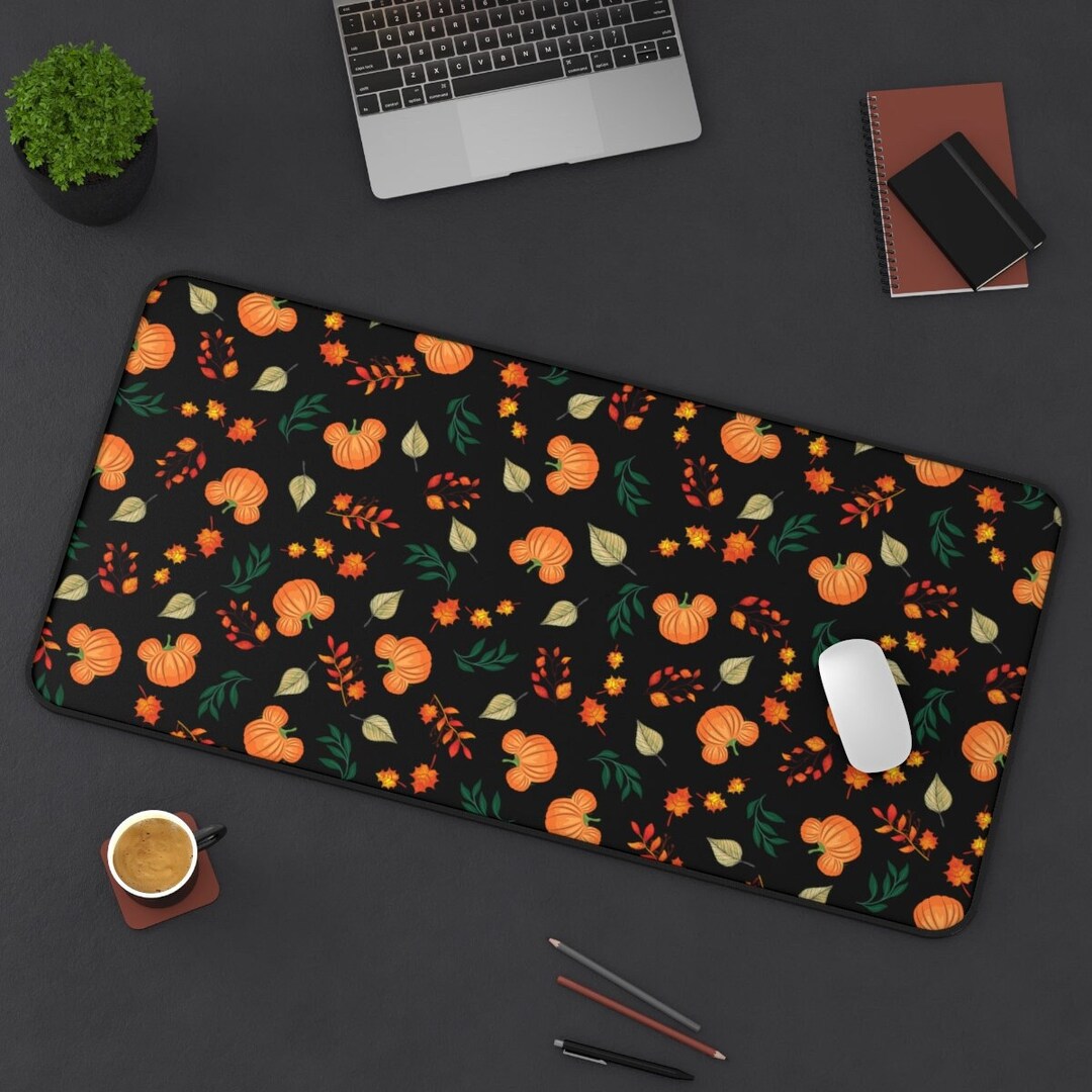 Disney Pumpkin Desk Mat, Halloween Desk Mat, Disney Desk Pad, Disney ...