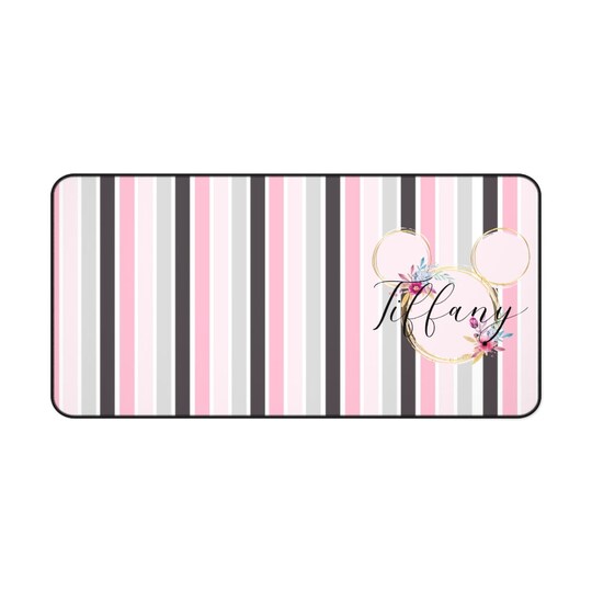 Stripe Disney Desk Mat, Disney Office Decor, Disney Mouse Pad sold by ...