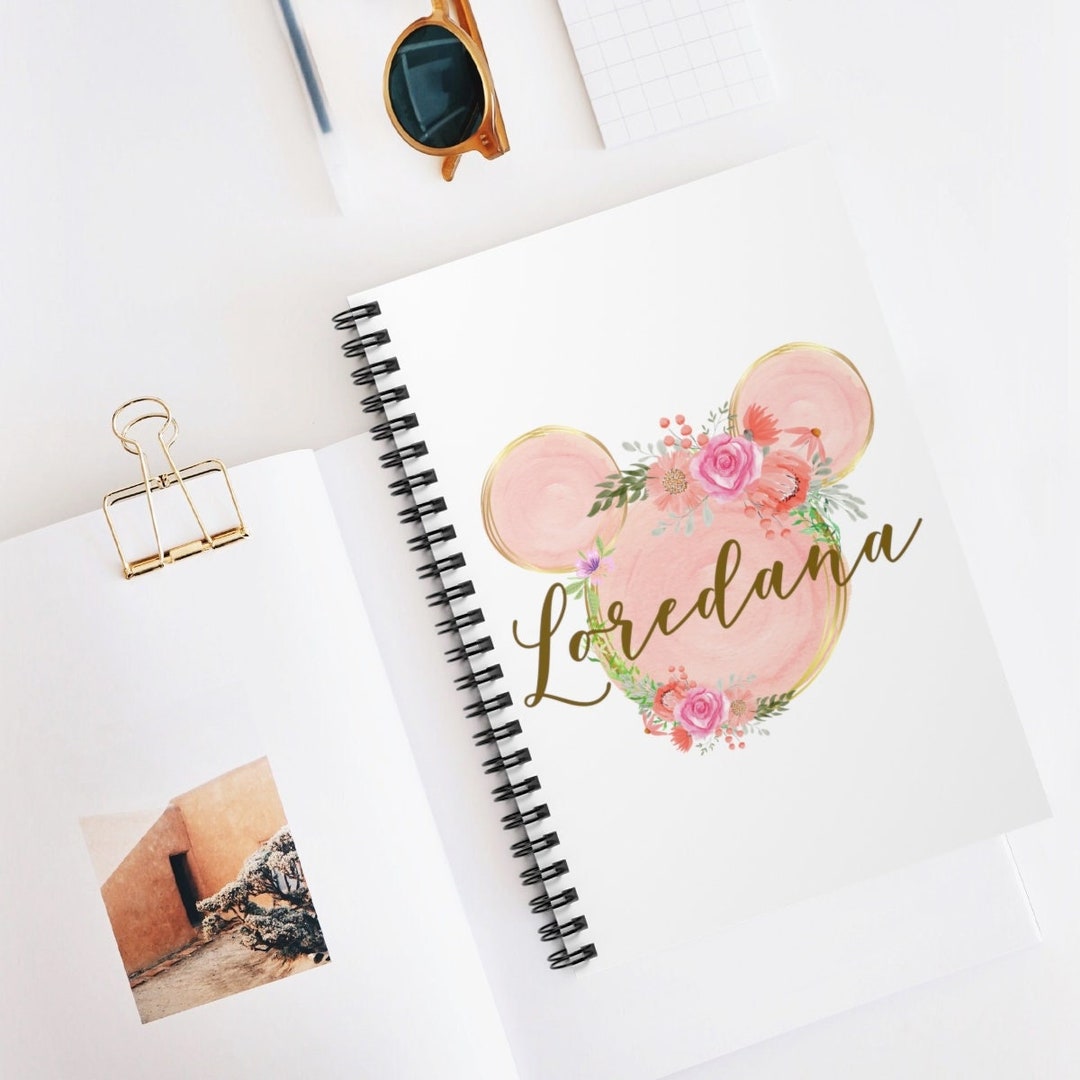 Personalized Disney Notebook, Watercolour Notebook, Disney Office Decor ...