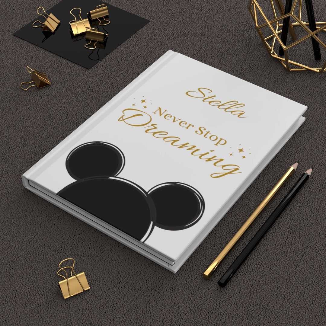 Disney Journal, Mickey Mouse Hard Cover Notebook, Disney Office, Disney ...