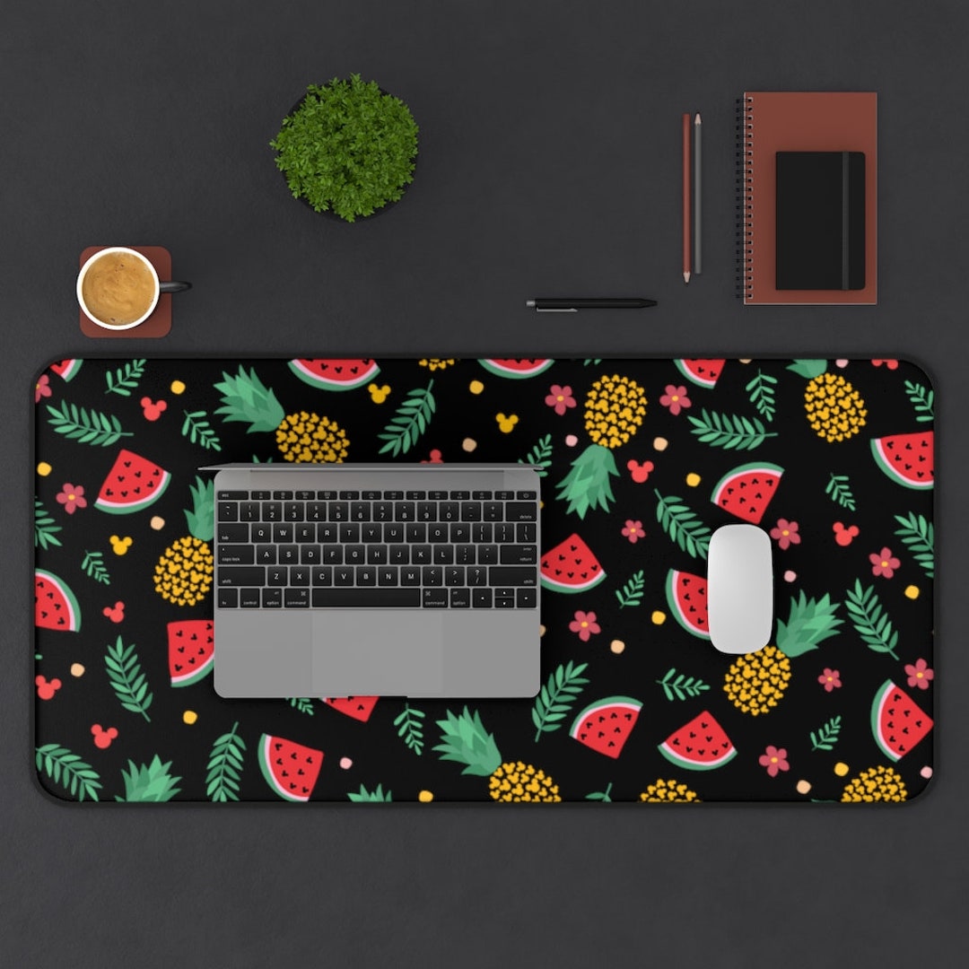 Hidden Mickey Desk Mat, Pineapple & Watermelon Desk Mat, Disney Office ...