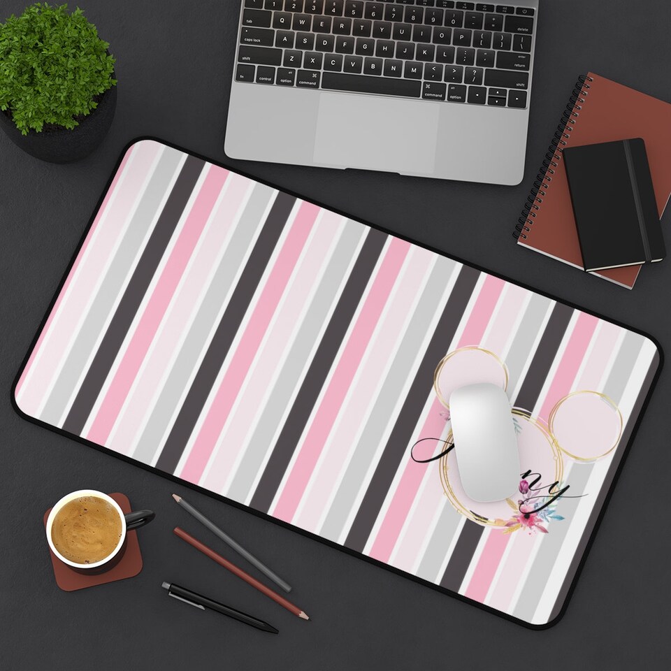 Stripe Disney Desk Mat, Disney Office Decor, Disney Mouse Pad sold by ...