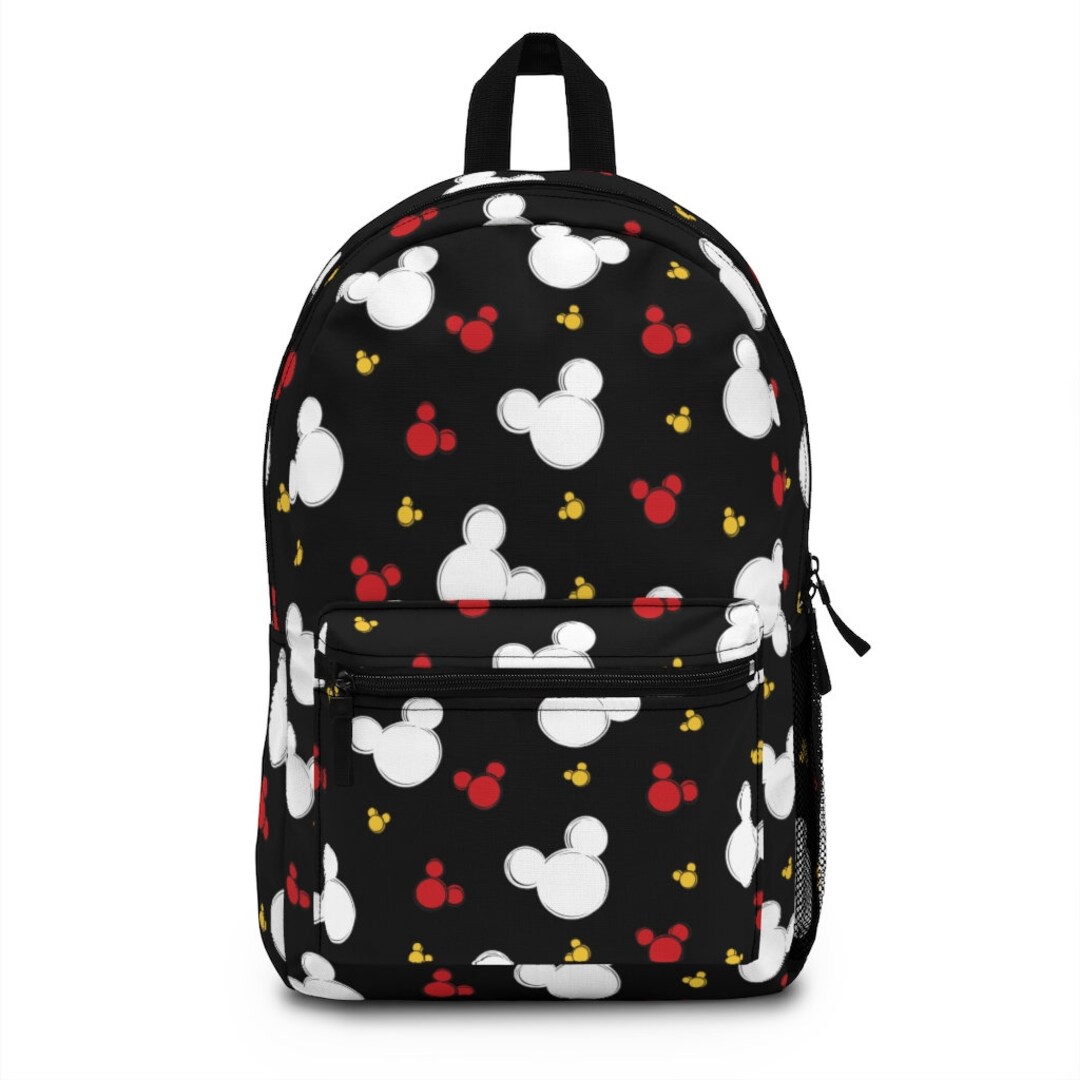 Disney Black Backpack, Disney All Over Print Backpack, Disney School ...