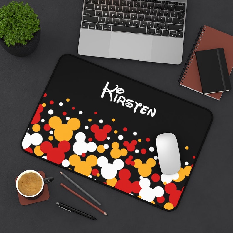 Mickey Mouse Desk Mat Disney Office Decor Disney Mouse Pad - Etsy