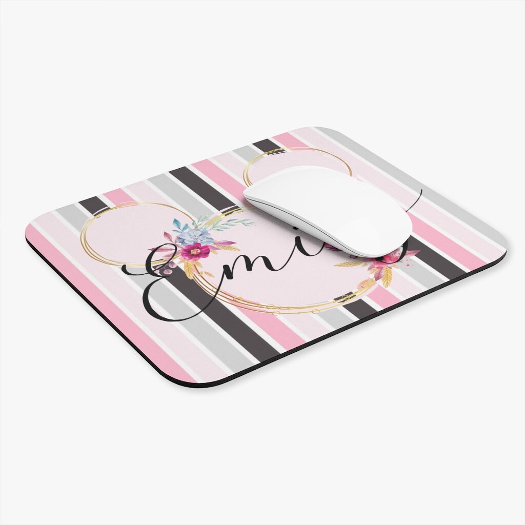 Striped Minnie Mouse Pad Disney Mouse Mat Disney Office - Etsy