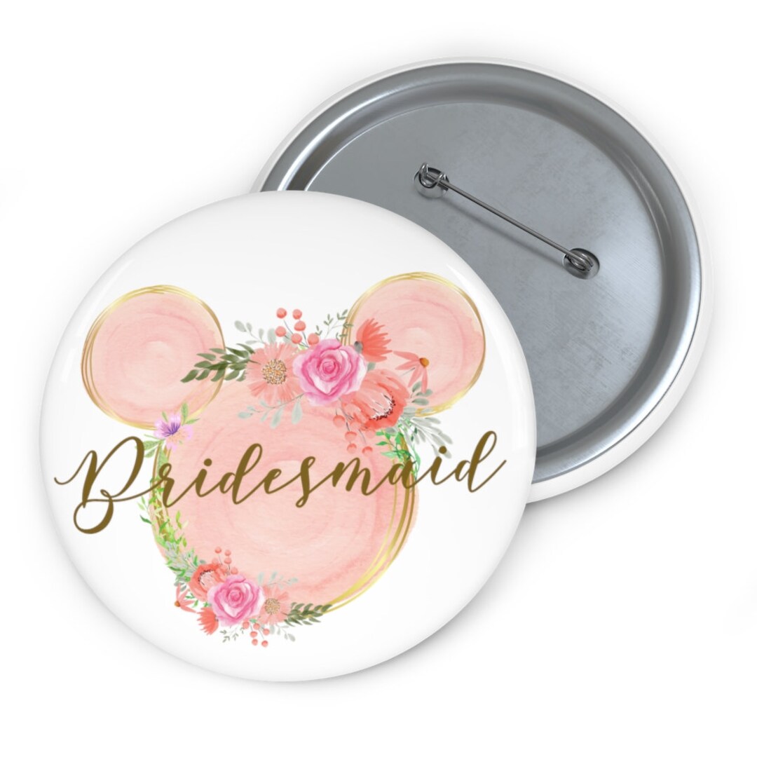Disney Bachelorette Pin Button, Pink Minnie Pin Badge, Mickey Pin ...