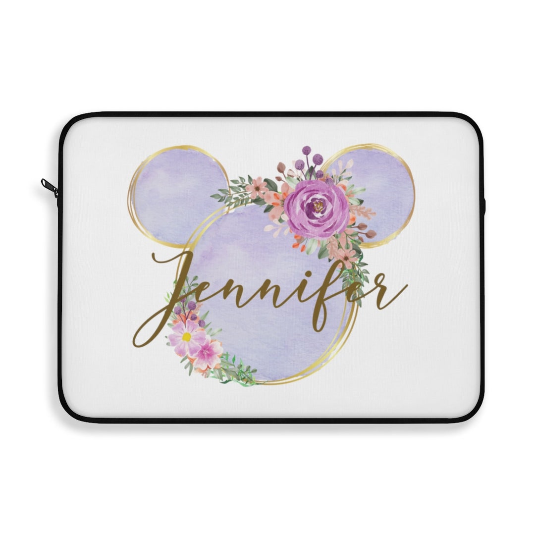 Personalized Purple Watercolour Disney Laptop Sleeve, Disney Laptop ...