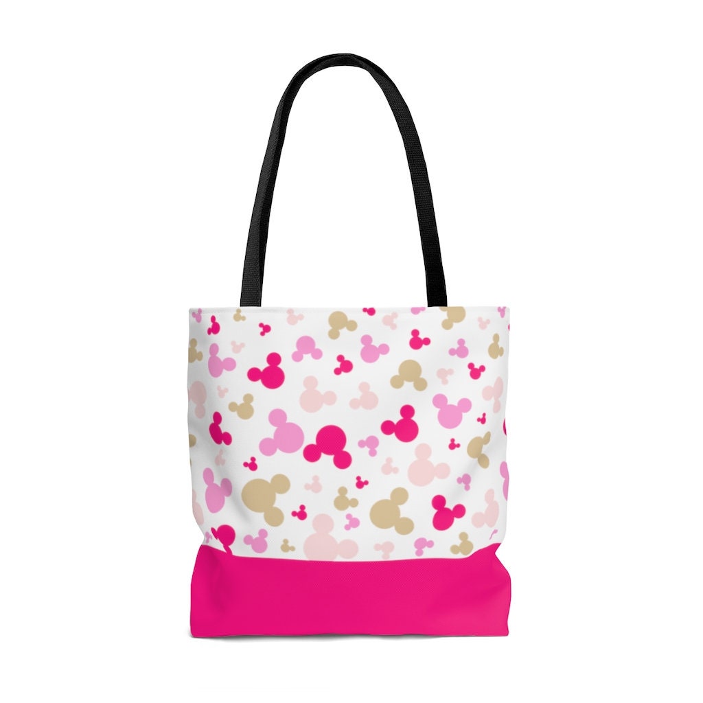 Personalized Pink Minnie Canvas Tote Bag, Disney Bag, Minnie Tote Bag ...