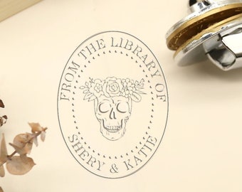 Custom Book Embosser, Personalized Library Stamp/book Lover Gift, Form ...
