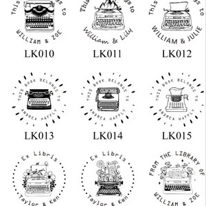Teacher Book Stamp, Book Embosser, Custom Library Stamp, From the ...