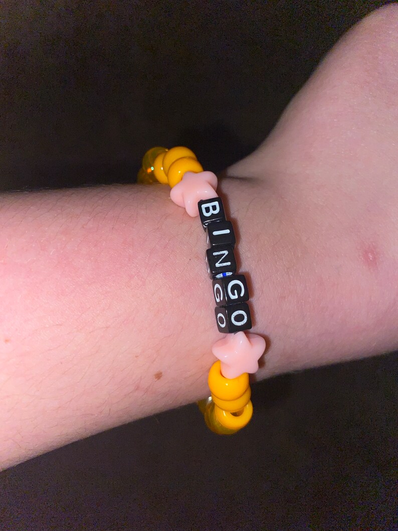 Bingo Heeler Bluey Single Kandi Bracelet read Description - Etsy