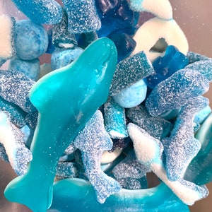 Large BLUE Mix: 16oz (1 Lb) of Delicious Blue Gummies, Pick N Mix, Blue ...