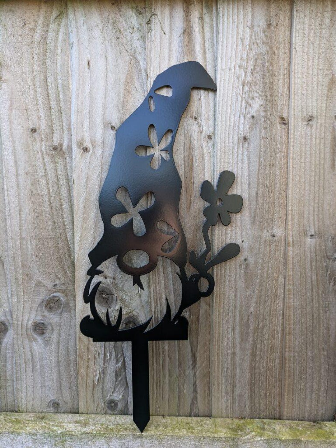 Gonk With Daisy Garden Stake - Etsy