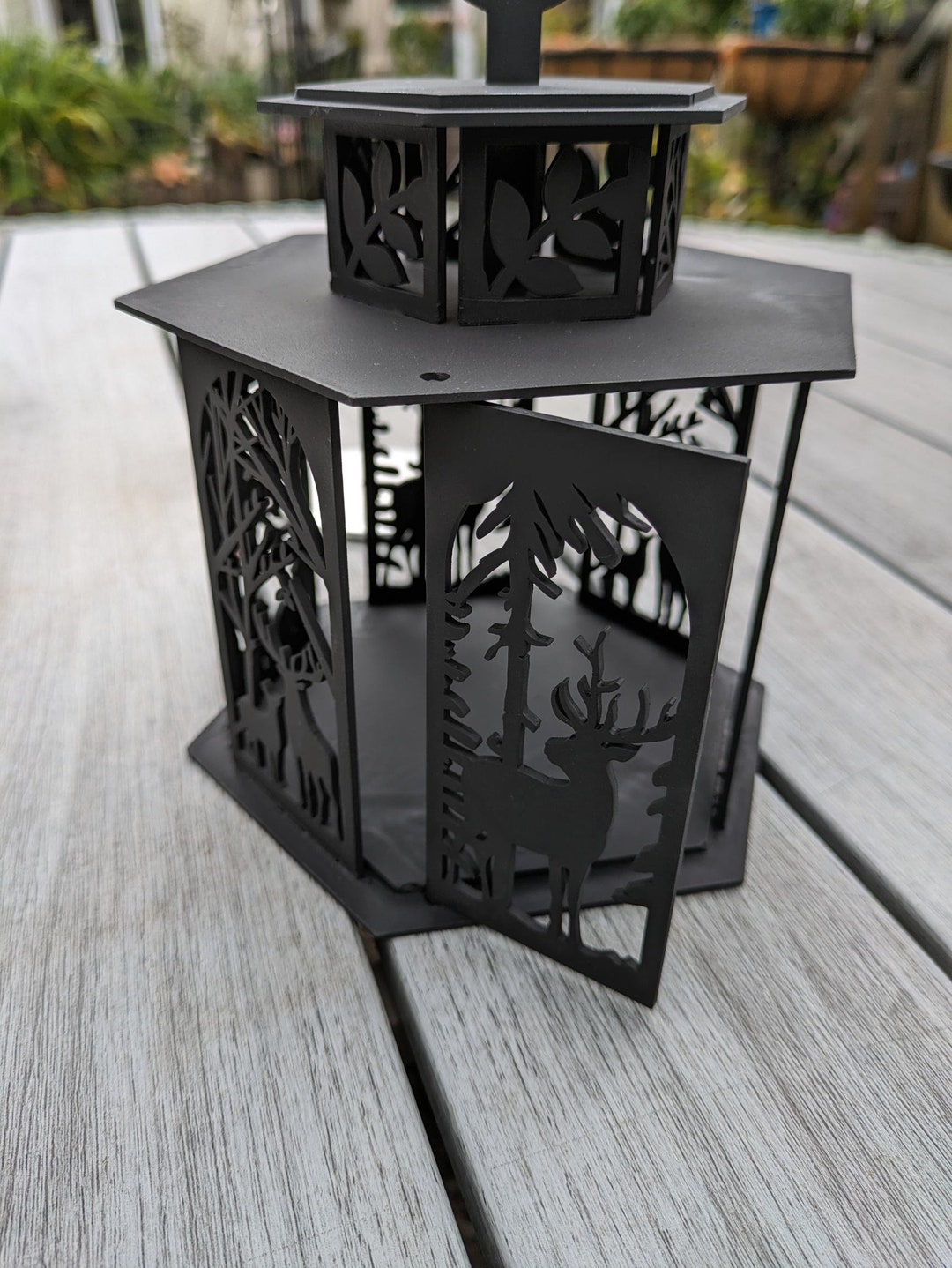Stag & Wolf Lantern - Etsy