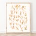Vintage Boho Alphabet Poster Nursery or Classroom Boho ABC Printable ...