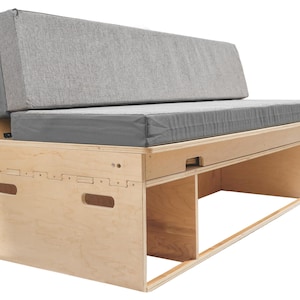 Frontier Futon Convertible Couch/bed for Camper Vans, Rvs, Tiny Homes ...