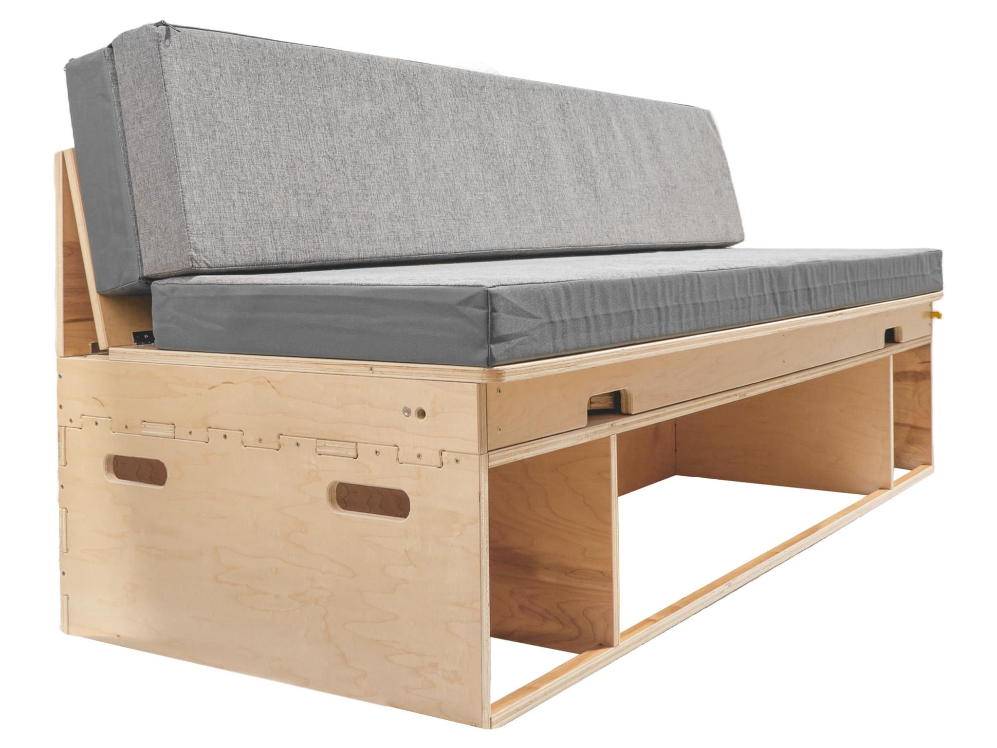 Frontier Futon Convertible Couch/bed for Camper Vans, Rvs, Tiny Homes ...