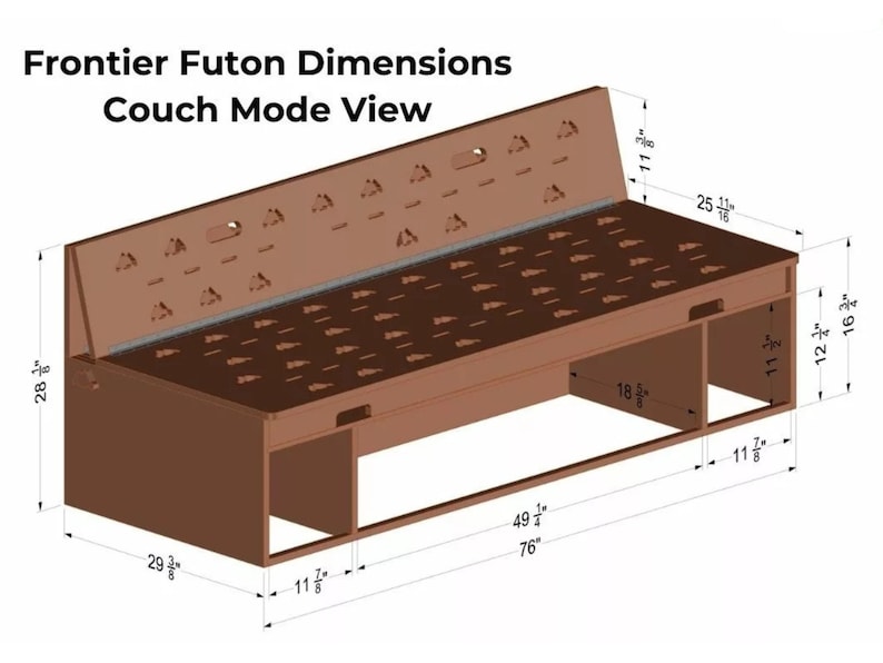 Transforming Couch/bed for Camper Vans, Rvs, Tiny Homes - the Frontier ...