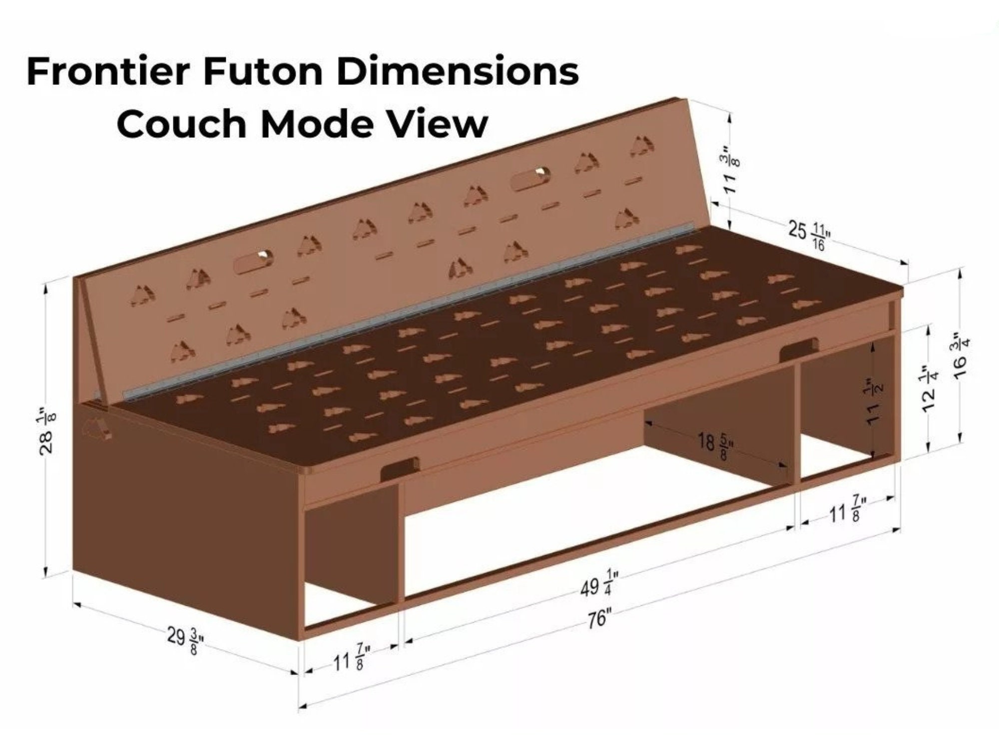 Transforming Couch/bed for Camper Vans, Rvs, Tiny Homes - the Frontier ...