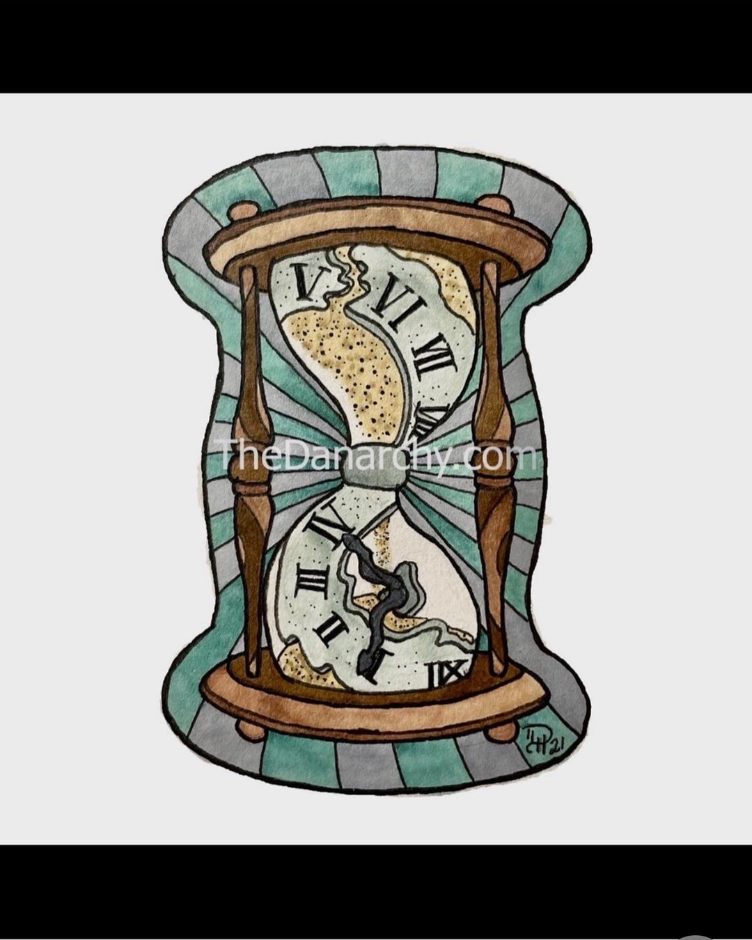 Hourglass Sticker by the Danarchy - Etsy