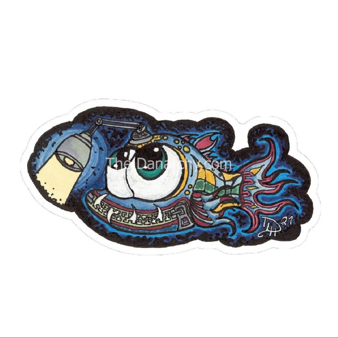 Melvin Sticker by the Danarchy * Sea Creature Art * Angler Fish - Etsy