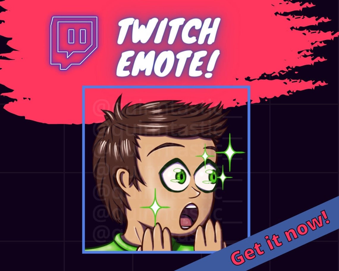 POG Surprised Happy Face Twitch Emote Youtube Emote | Etsy
