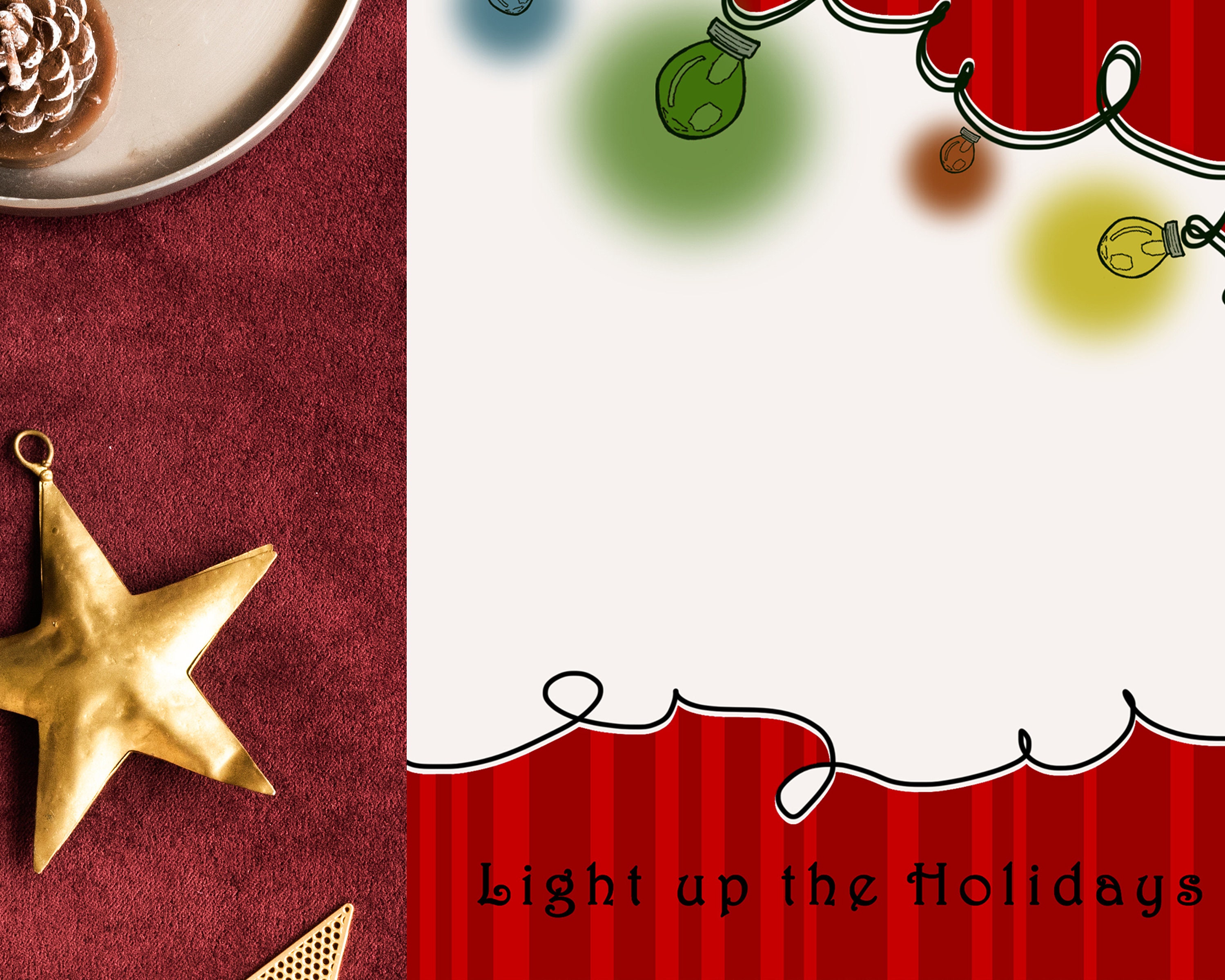 Printable Christmas Card Set Happy Holidays Card Happy New - Etsy