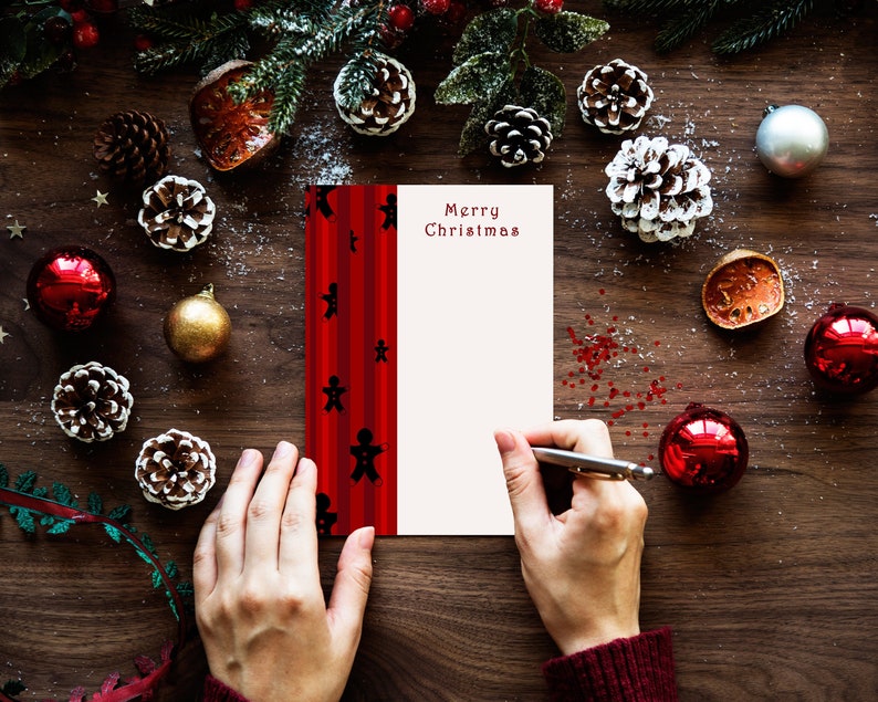 Printable Christmas Card Set Happy Holidays Card Happy New - Etsy