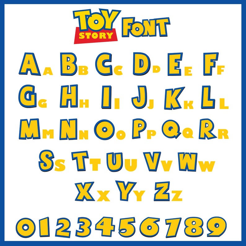 Toy Font, Kids Font, Digital Font Download, Story Font Svg, PNG Font ...