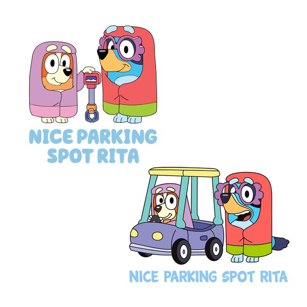 Nice Parking Spot Rita Bluey Shirt - Etsy Canada