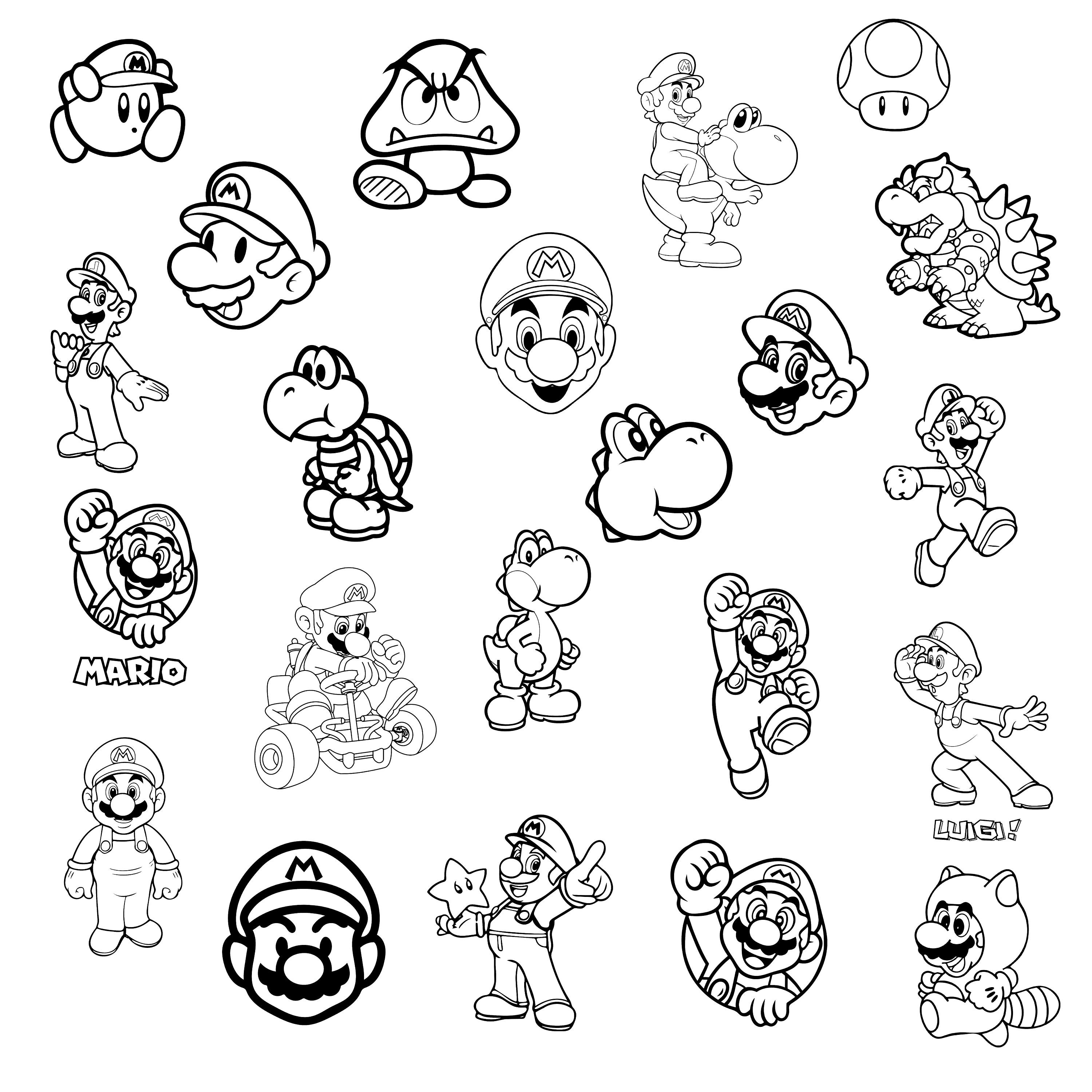 Super Mario Svg Super Mario Mario Svg Super Mario Outline - Etsy New ...