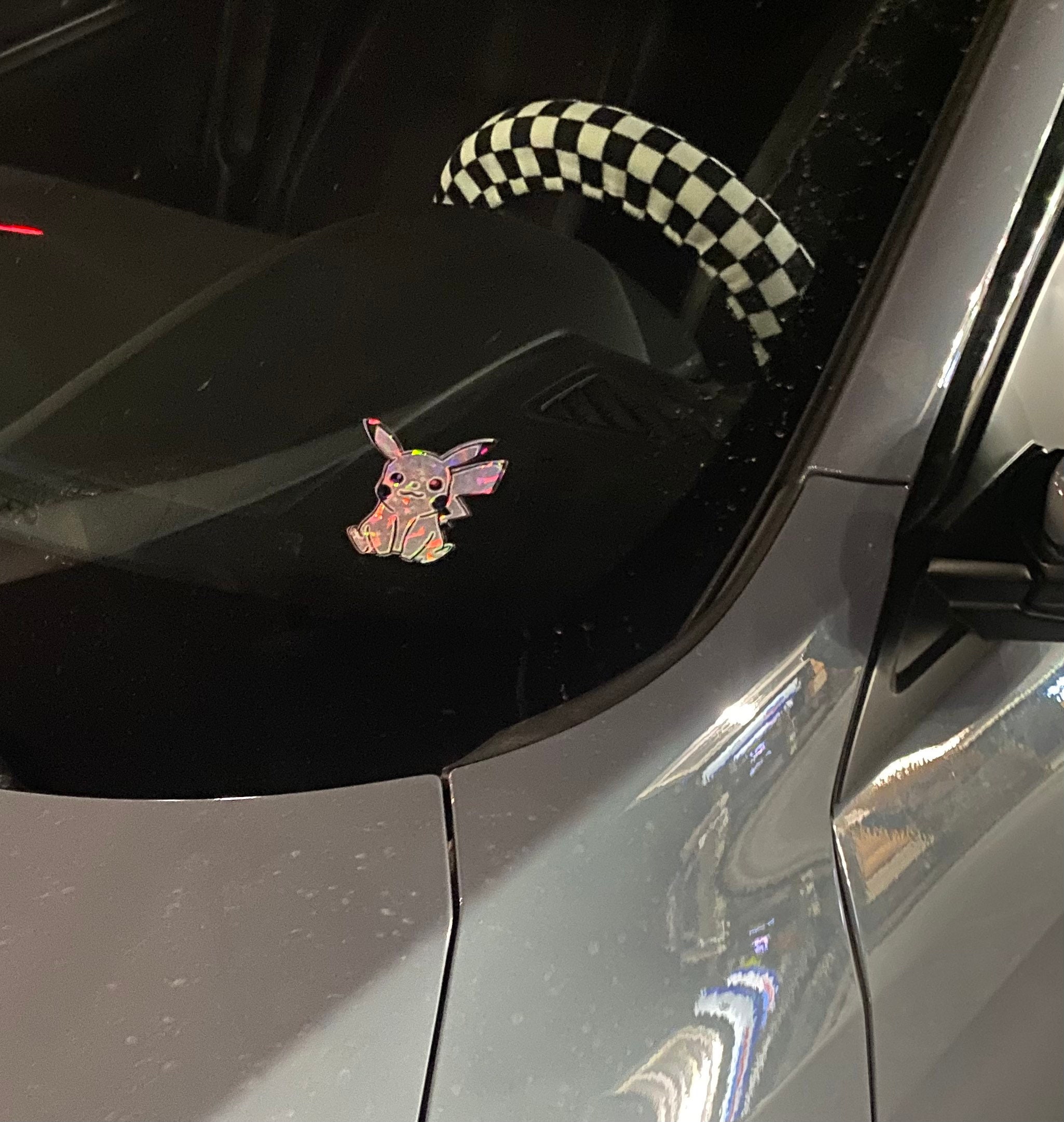 Iridescent Pikachu Sticker Car Decal by Kawaiikokonutshop - Etsy