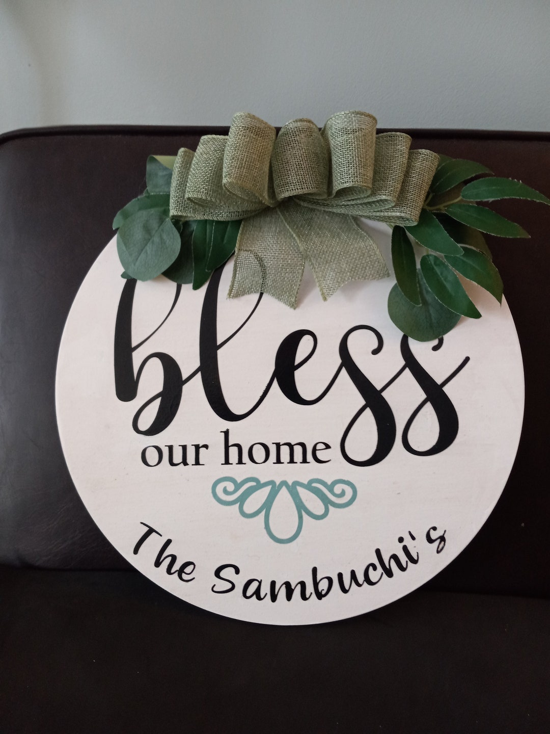 Personalized BLESS OUR HOME Sign - Etsy