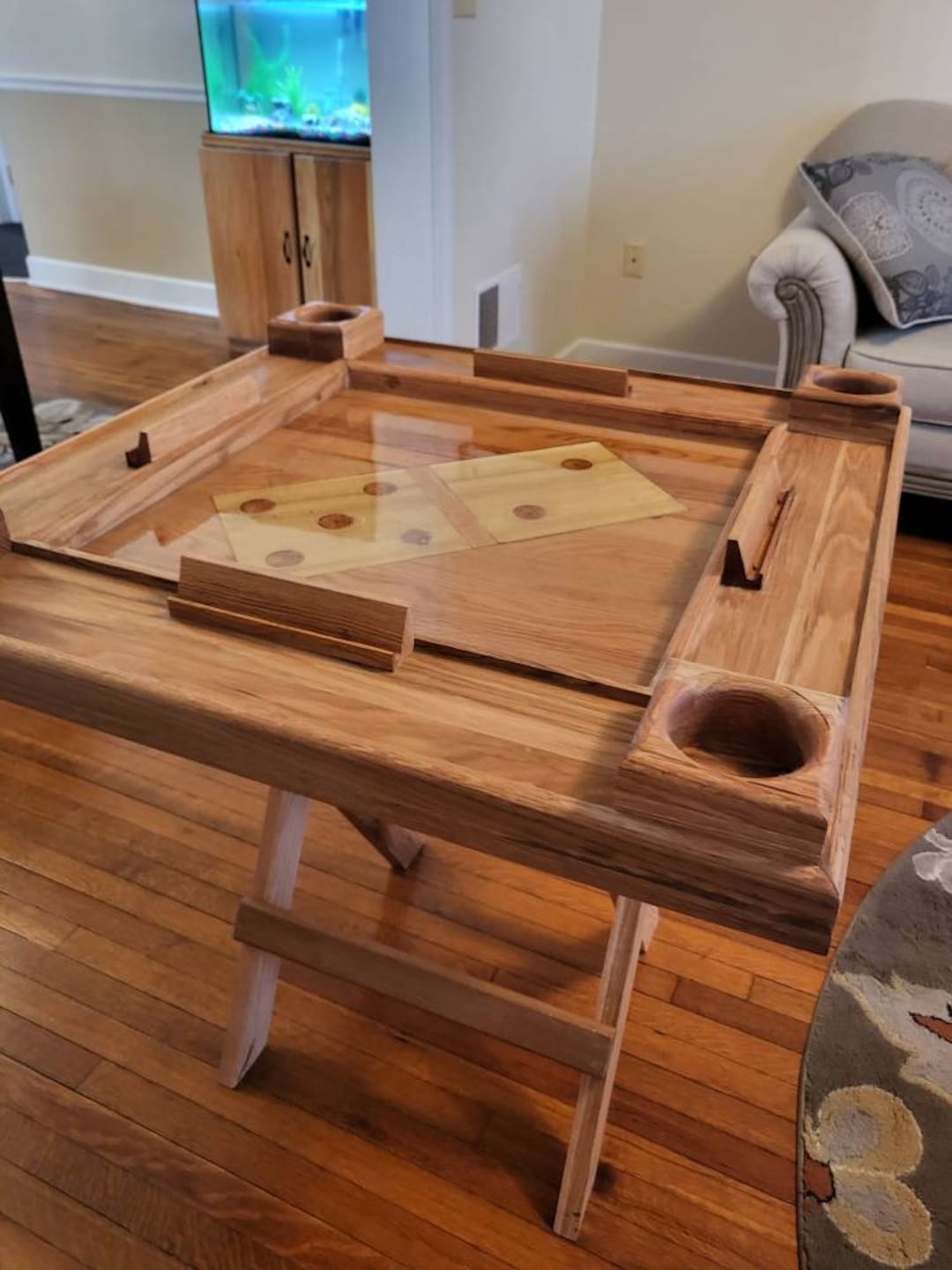 Domino Table Custom Made With Oak Wood - Etsy