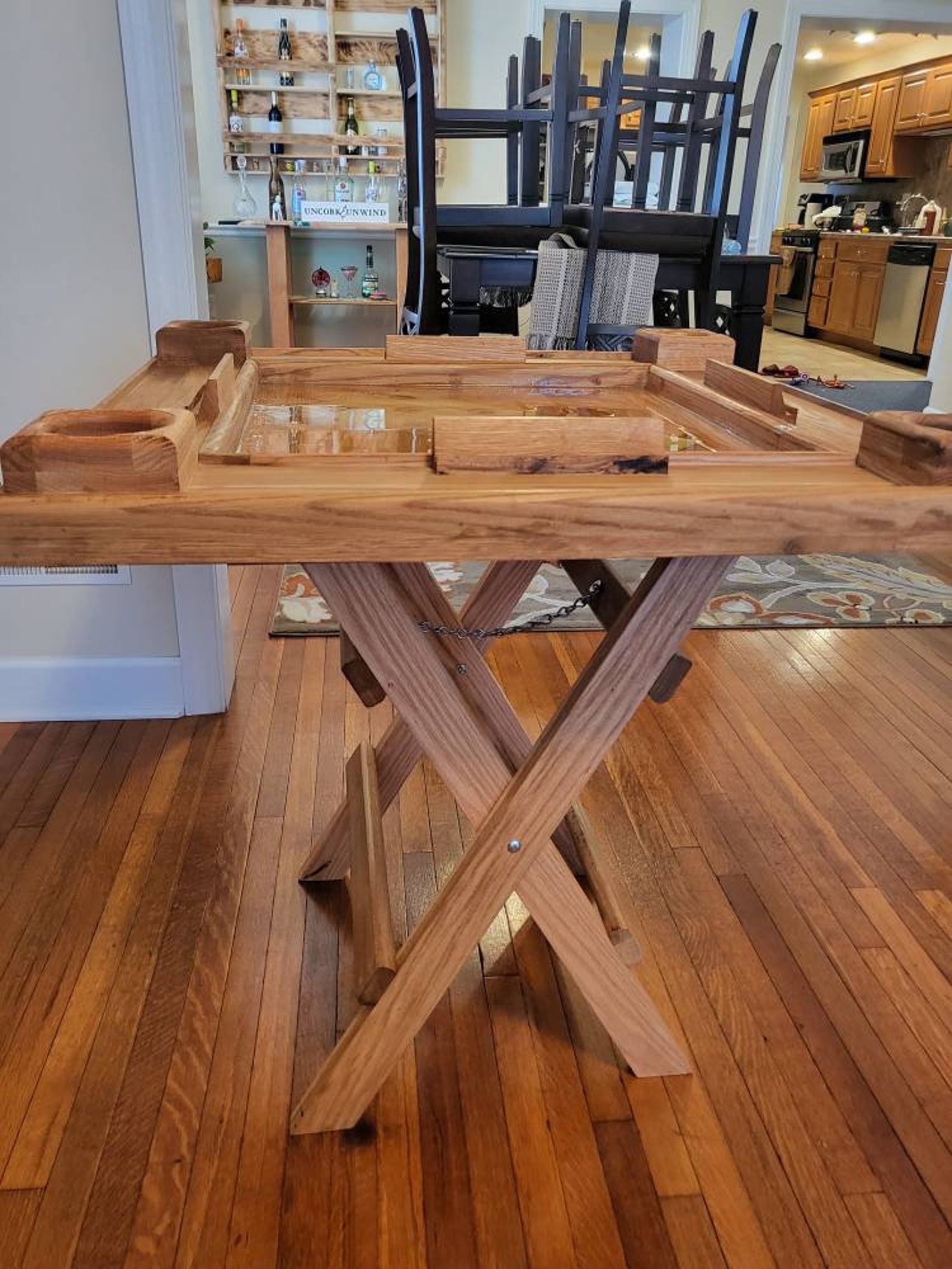 Domino Table Custom Made With Oak Wood - Etsy