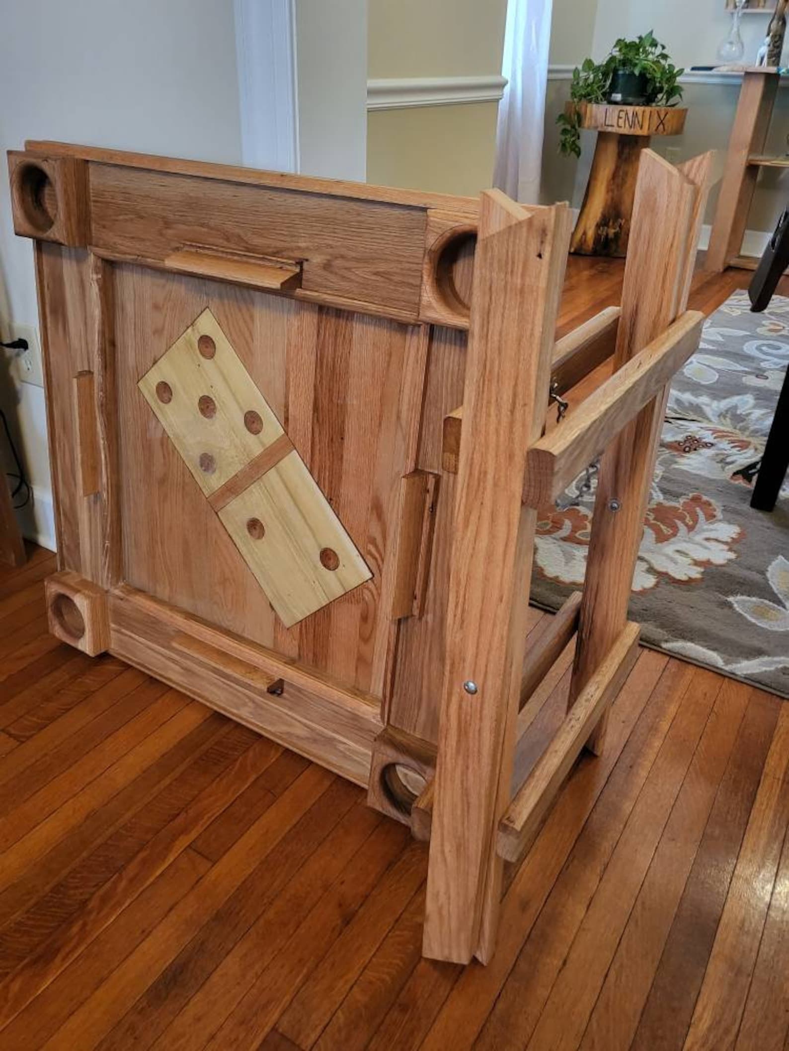 Domino Table Custom Made With Oak Wood - Etsy