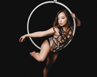 Moon Aerial Lyra Aerial Lyra Crescent Aerial Hoop White - Etsy