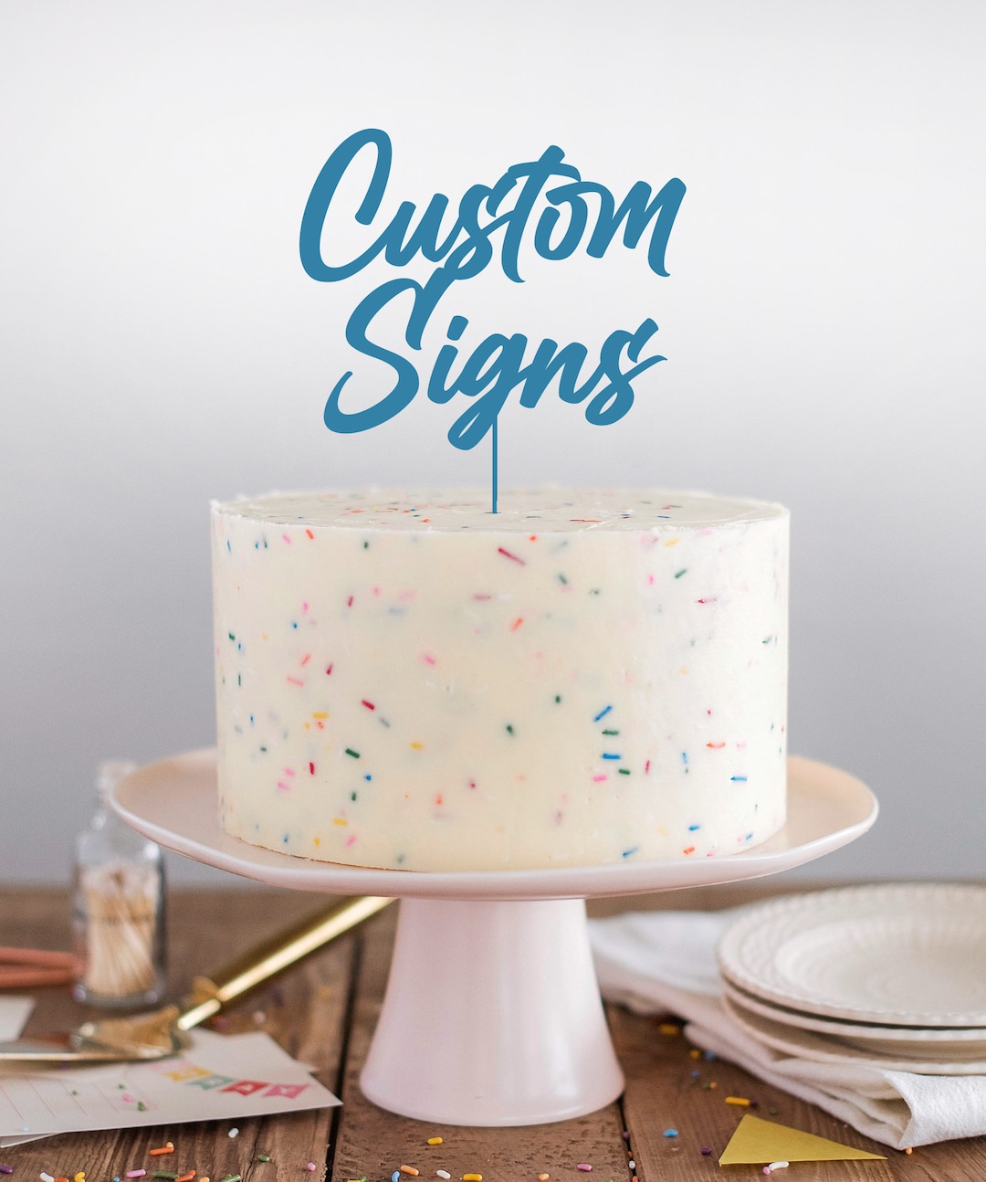 Custom Name Sign & Cake Topper | 3D Printed - Etsy