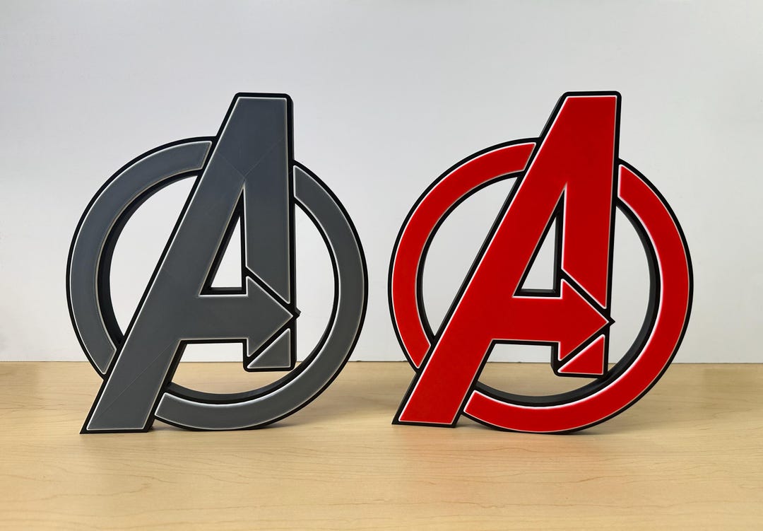 3D Printed Avengers Logo Stand – Marvel Fan Gift - Etsy