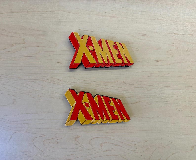 X-men Retro 3D Logo – Classic Comic-inspired Sign | 3D Printed - Etsy