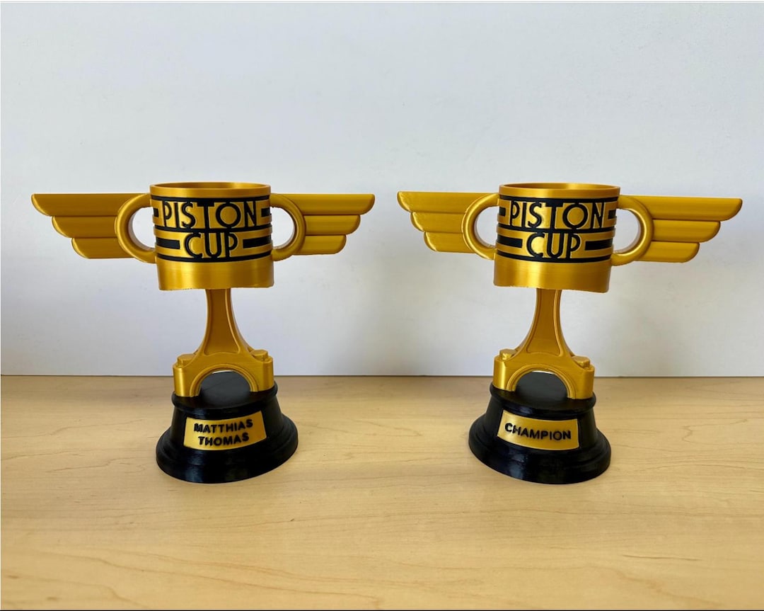 Personalized Piston Cup Name Trophy | 3D Printed - Etsy